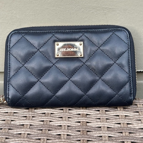 St. John | Bags | St John Collection Quilted Leather Continental Wallet ...
